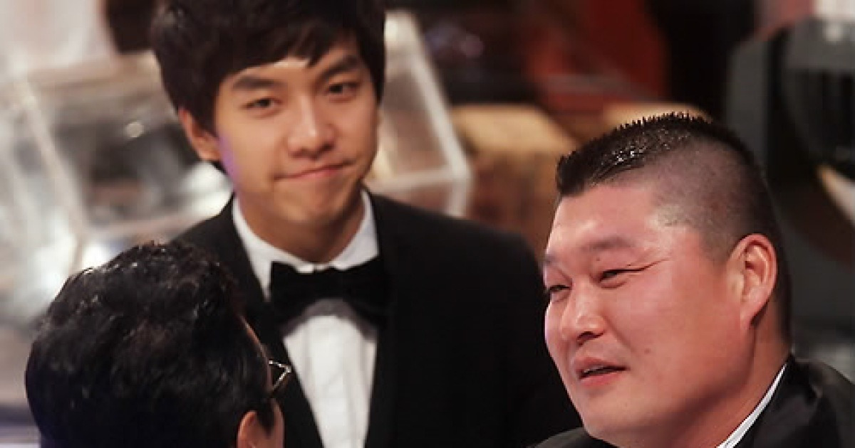 2010 KBS 연예대상 참석한 강호동과 이승기