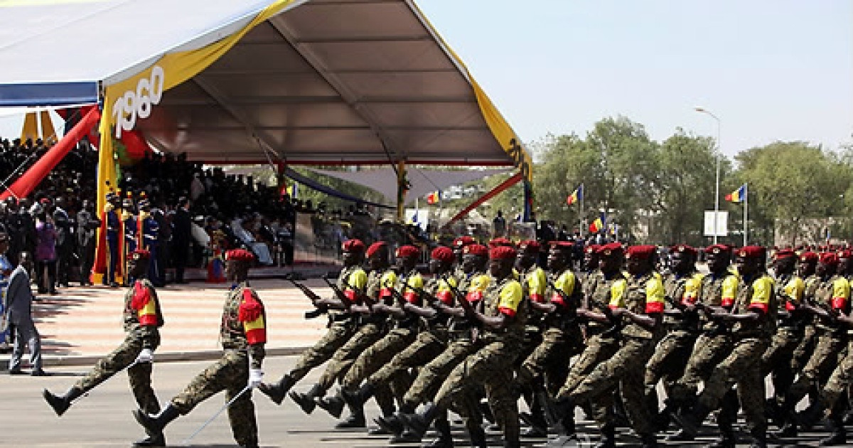 CHAD INDEPENDENCE 50TH ANNIVERSARY LEADER GADDAFI VISITS