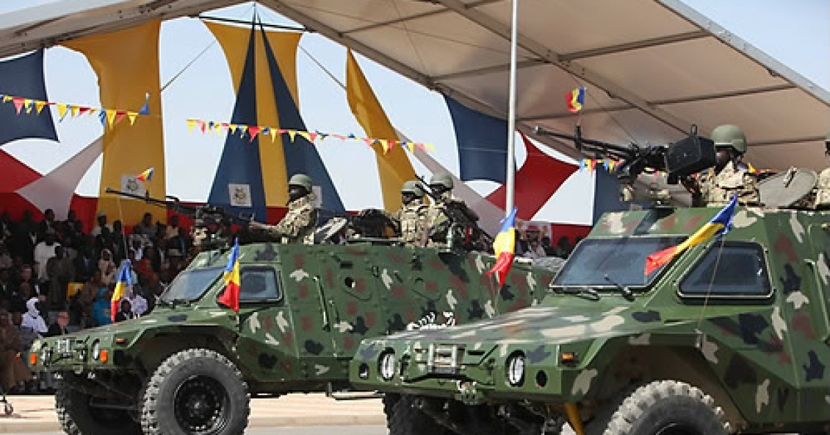 CHAD INDEPENDENCE 50TH ANNIVERSARY LEADER GADDAFI VISITS