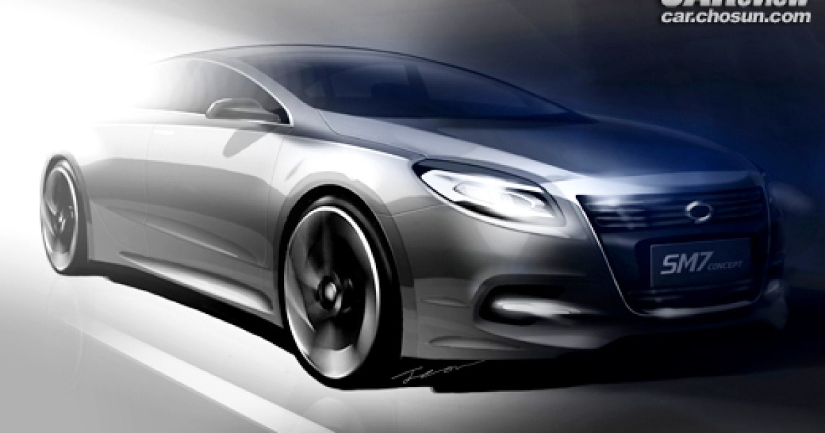 르노삼성, SM7 후속 모델의 쇼카 렌더링 이미지 공개