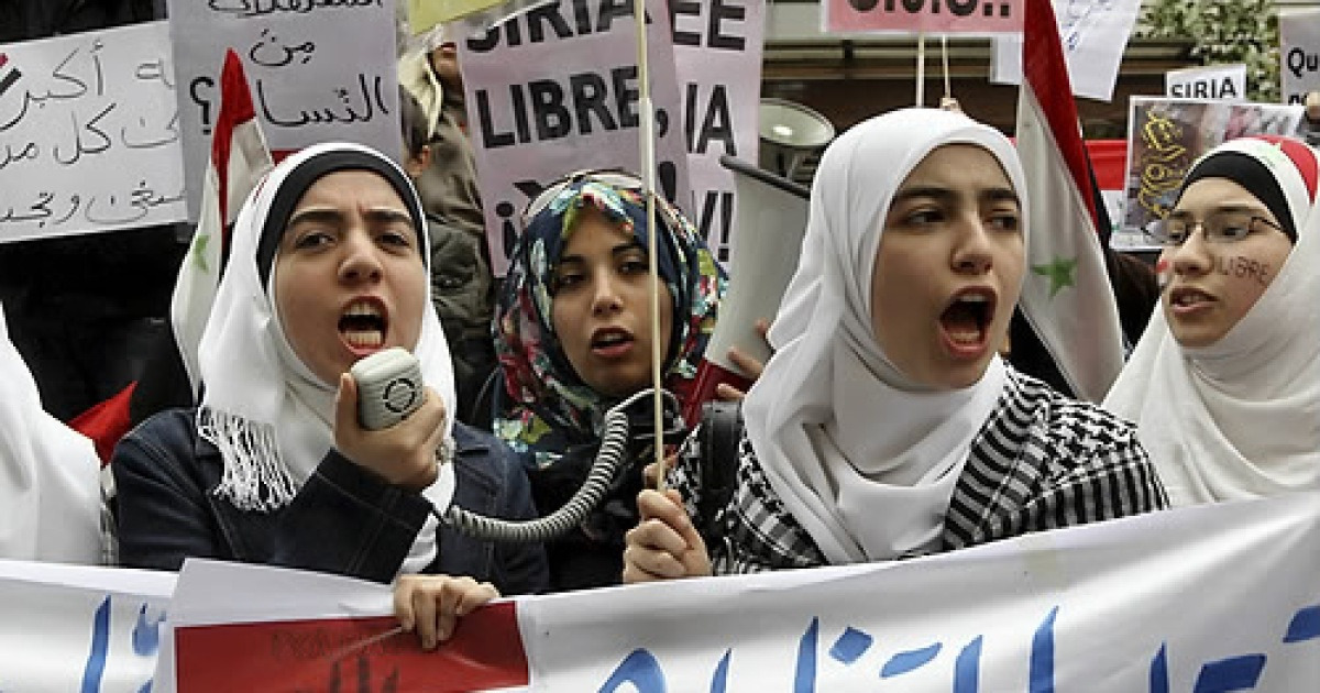 SPAIN ANTI SYRIA PROTEST