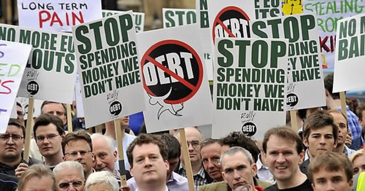 BRITAIN PROTEST RALLY AGAINST DEBT