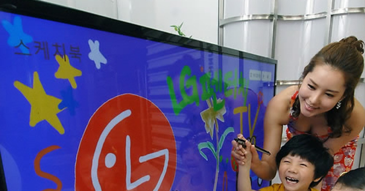 LG전자, 신개념 PDP 펜터치 TV 출시