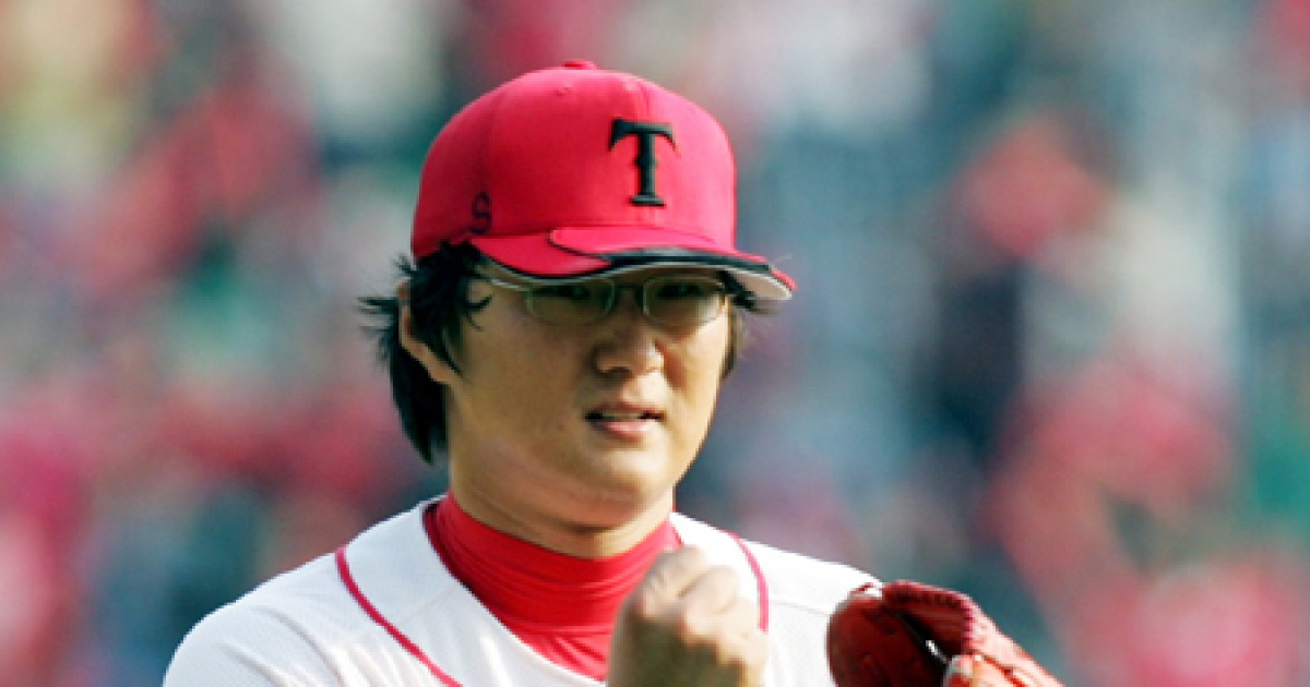 KIA 한기주, 9개월 만에 첫 실전 피칭 '147km'