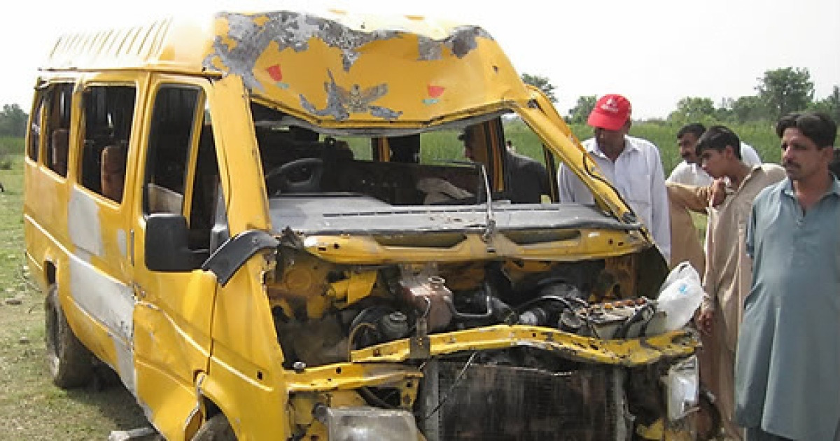 PAKISTAN SCHOOL BUS ACCIDENT