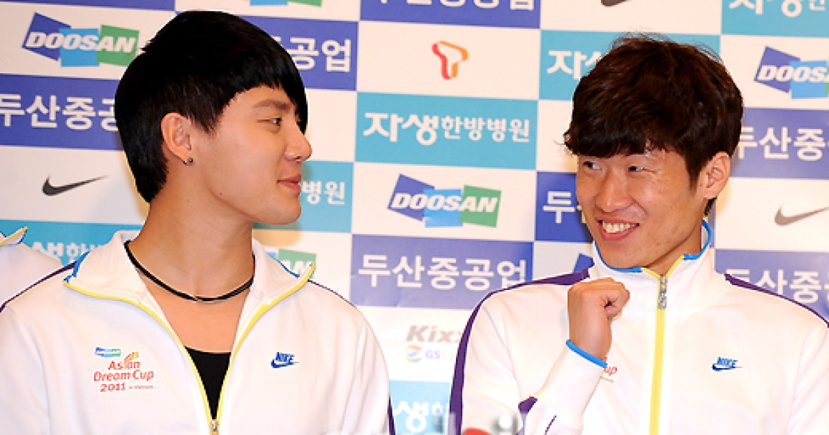 [MD화보] 박지성, "JYJ, 실제로 보니 신기하네~"