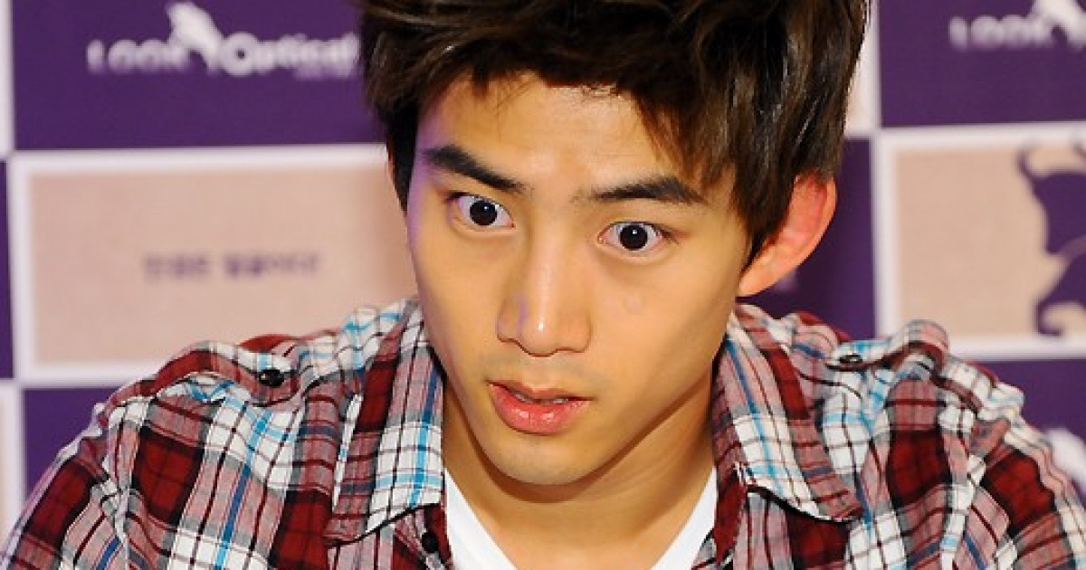 [T포토] 2PM 택연, 부릅 뜬 눈 '빠질 것 같아!'