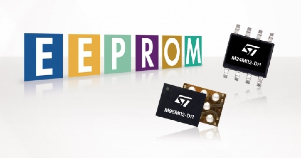 ST마이크로일렉트로닉스, 2Mbit 시리얼 EEPROM으로 최고의 메모리 집적도 달성