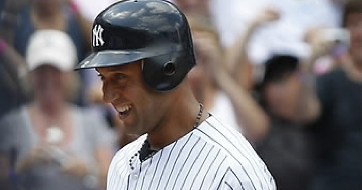 APTOPIX Rays Yankees Jeters 3000th Baseball