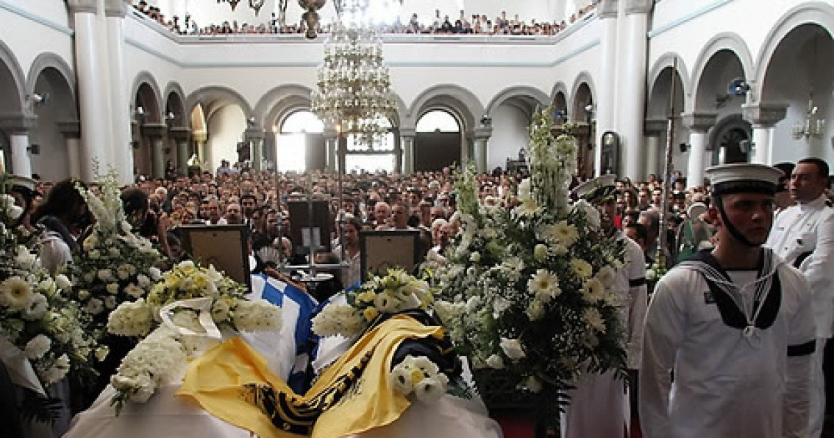 CYPRUS FUNERAL NAVAL BASE BLAST