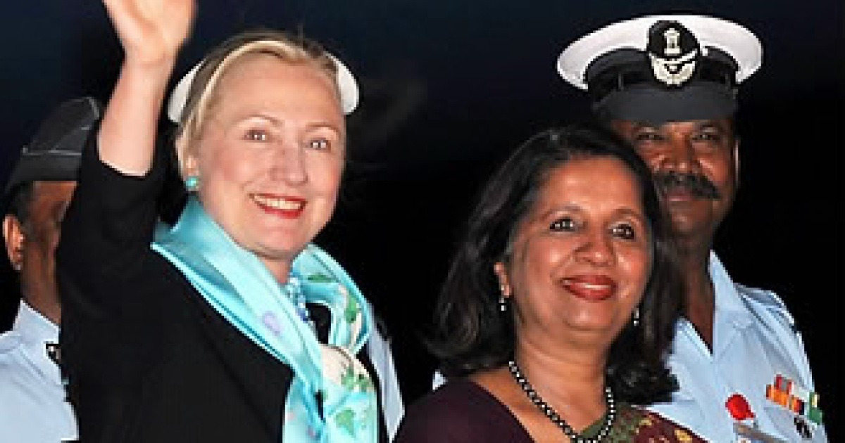 INDIA USA HILLARY CLINTON VISIT