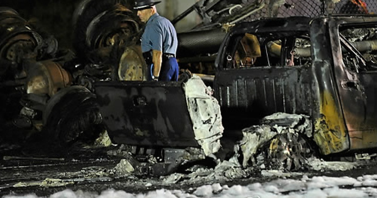 Truck Crash Fire