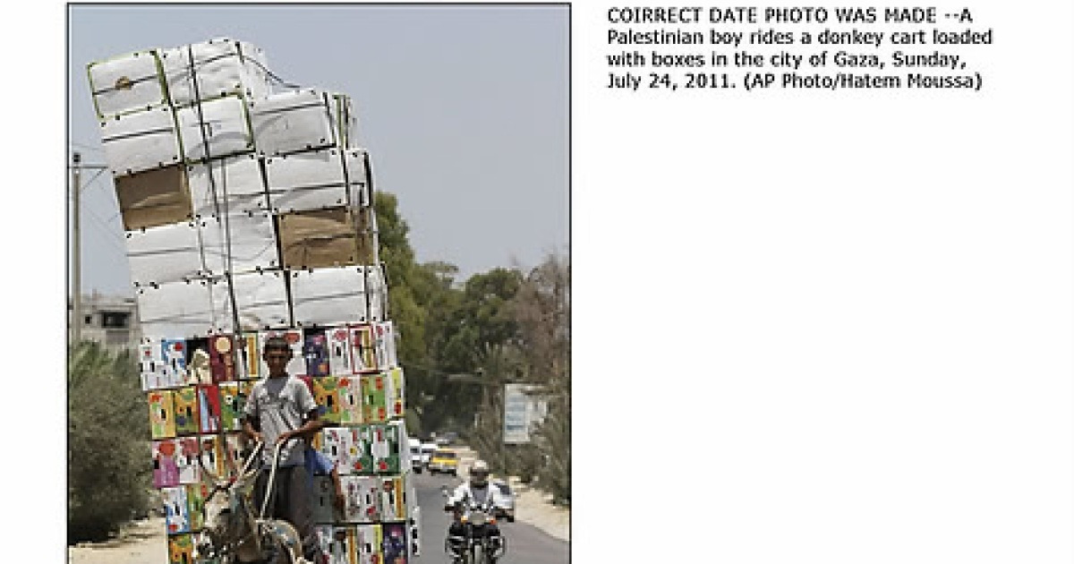 CORRECTION CORRECTION Mideast Israel Palestinians