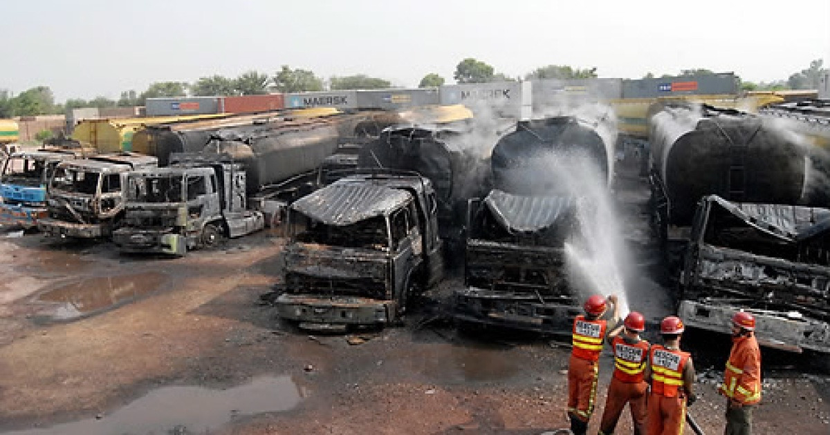 PAKISTAN NATO OIL TANKER ATTACK