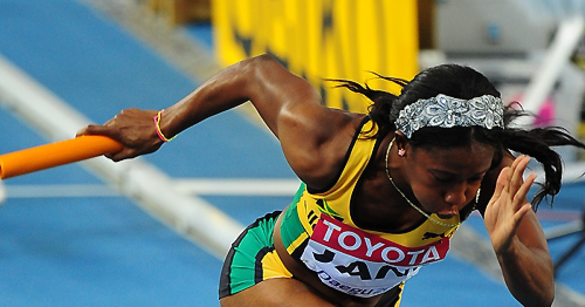 [사진]자메이카 400m 여자 계주팀의 빠른 스타트!