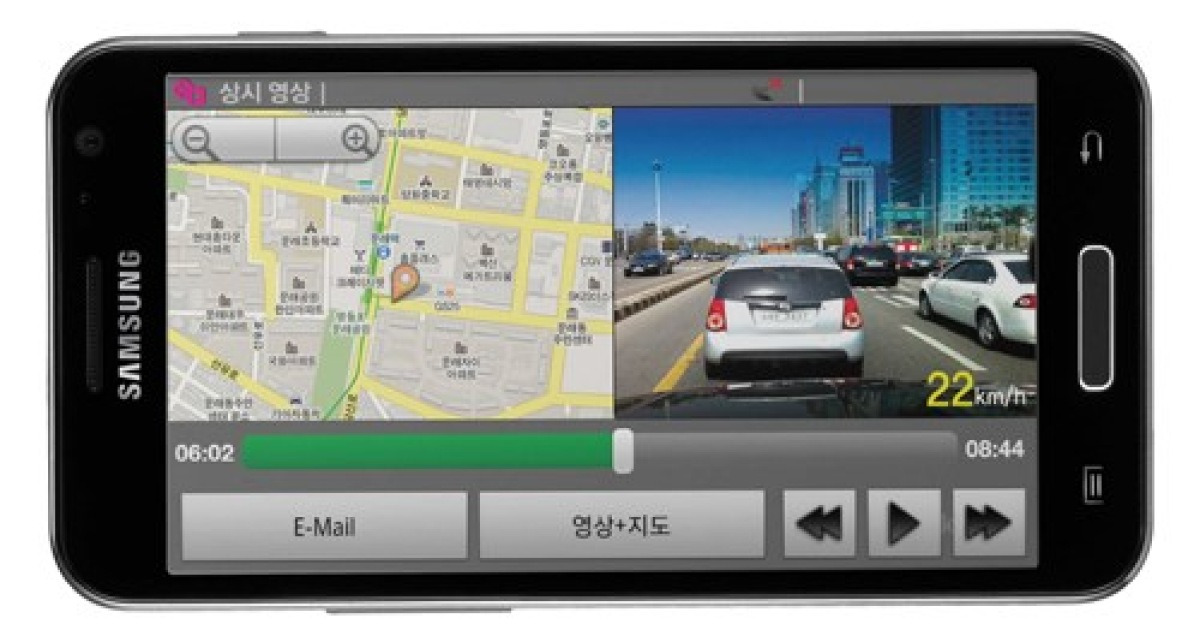'갤럭시S2 HD LTE'사면 차량용 블랙박스 앱 무료