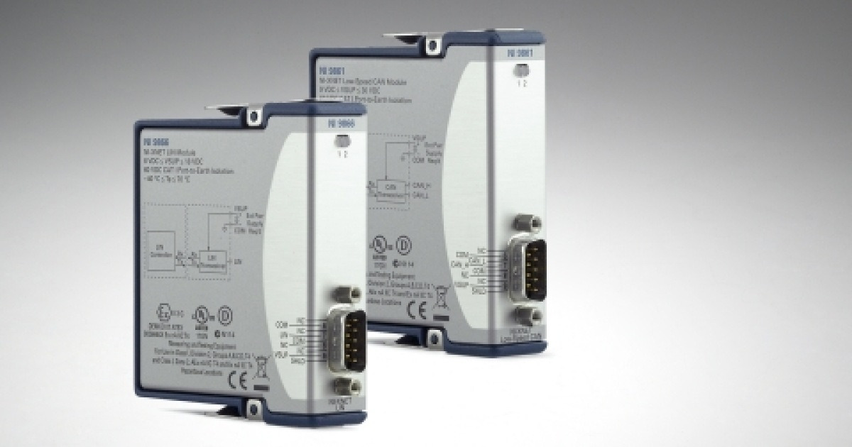 NI, NI CompactDAQ용 최초의 Low-Speed CAN 및 LIN 인터페이스 모듈 출시