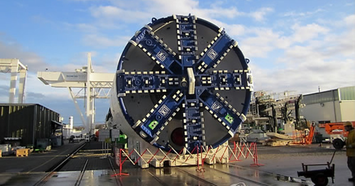BRITAIN LONDON RAIL TUNNELLING MACHINE