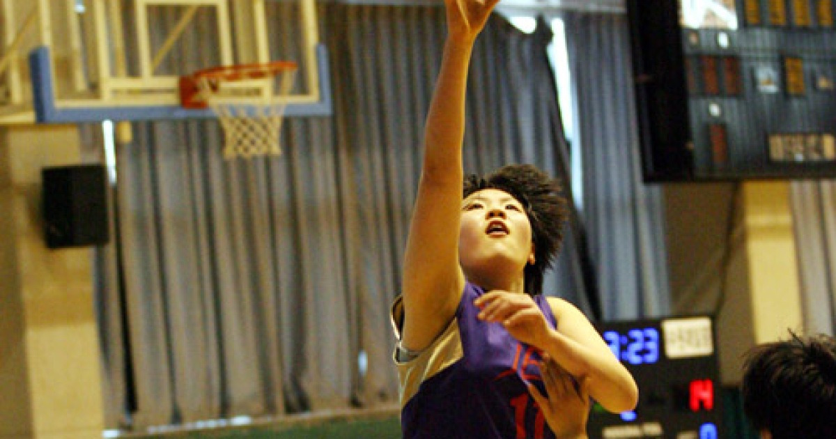 [WKBL총재배]'훅슛은 이렇게' 수원제일중 배예림