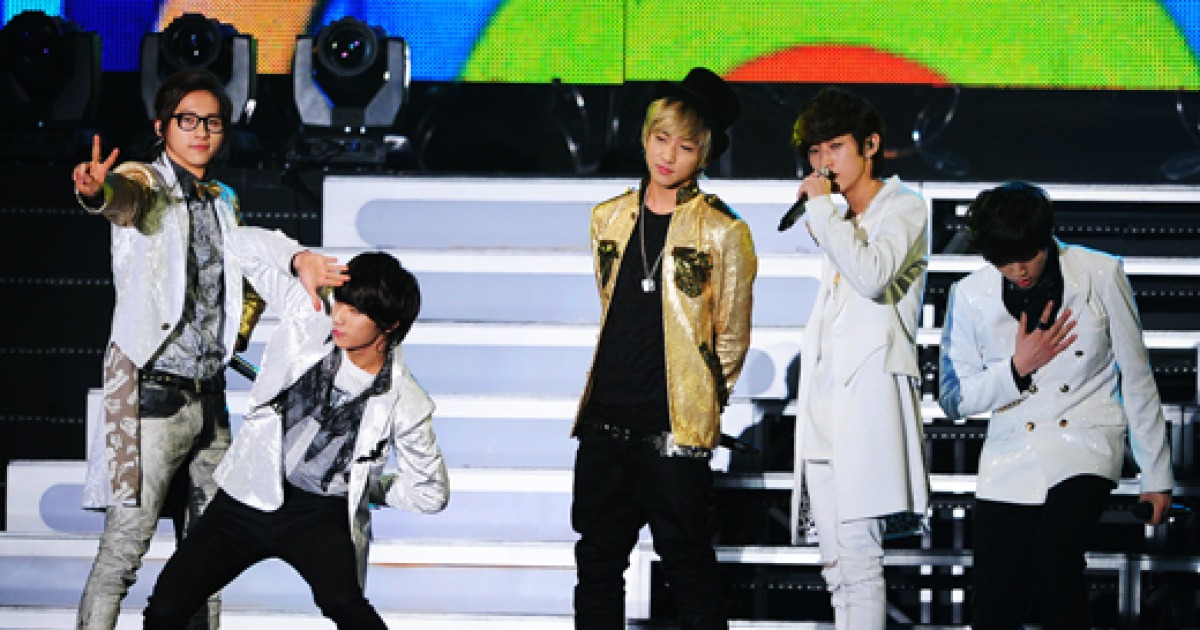 [MD포토] B1A4 '신인상도 받았겠다, 신나게'