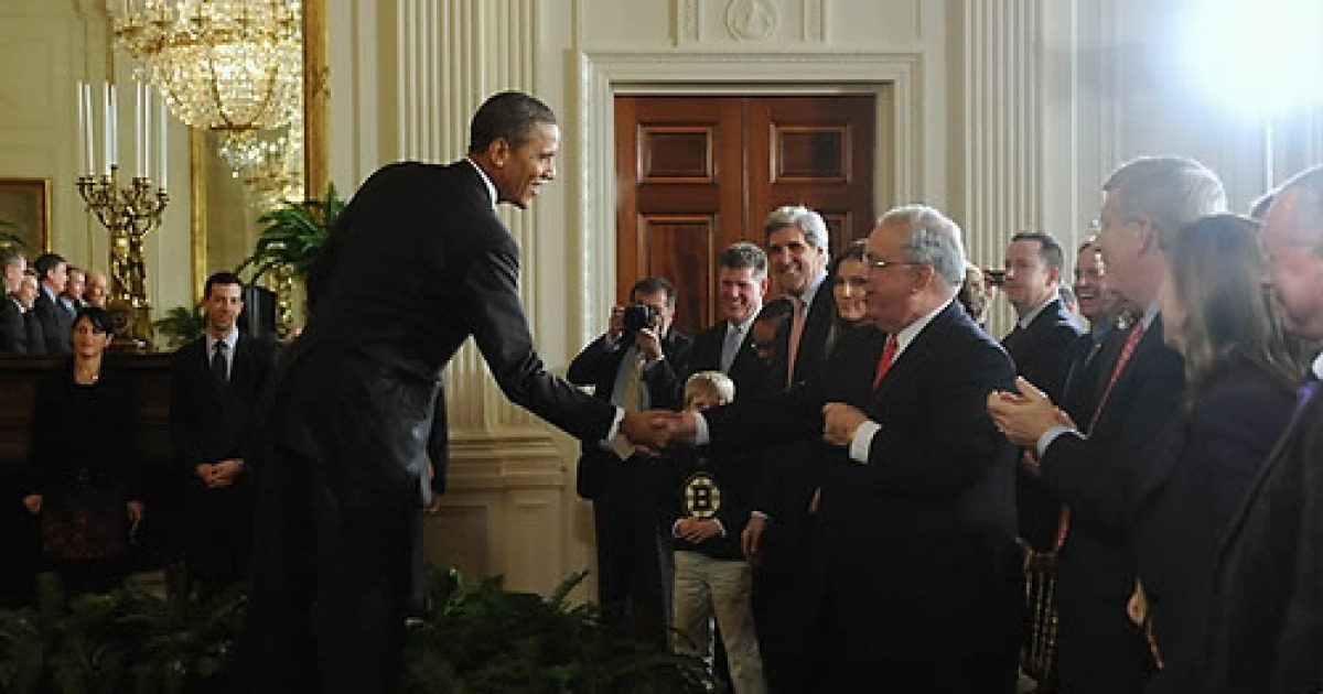 USA WHITE HOUSE ICE HOCKEY NHL BRUINS