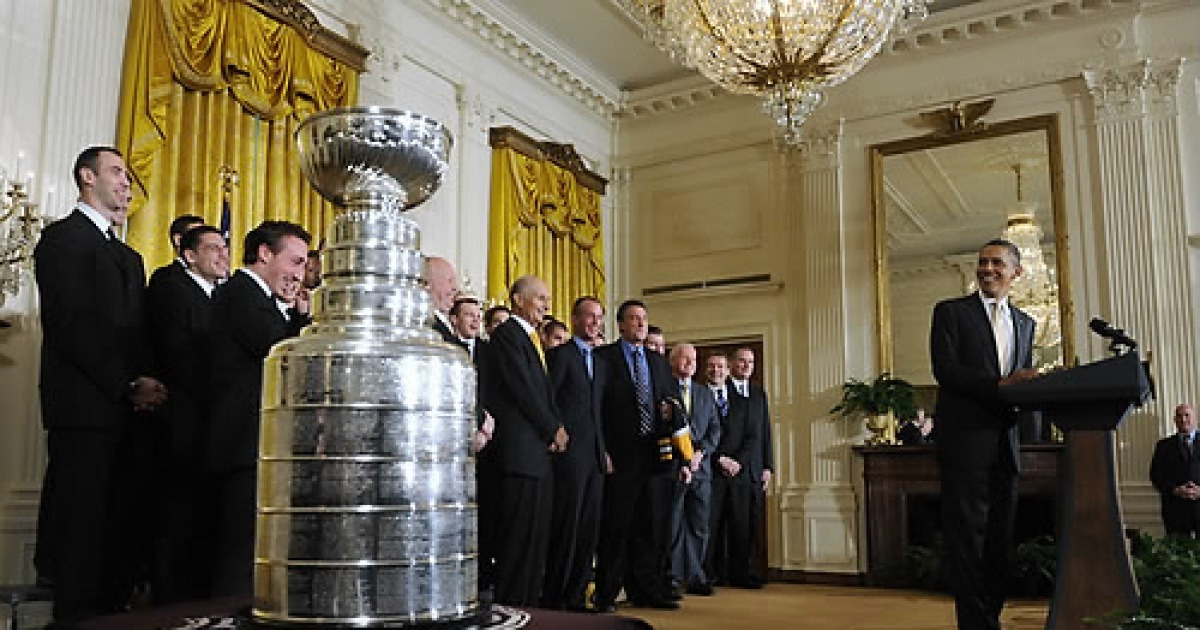 USA WHITE HOUSE ICE HOCKEY NHL BRUINS