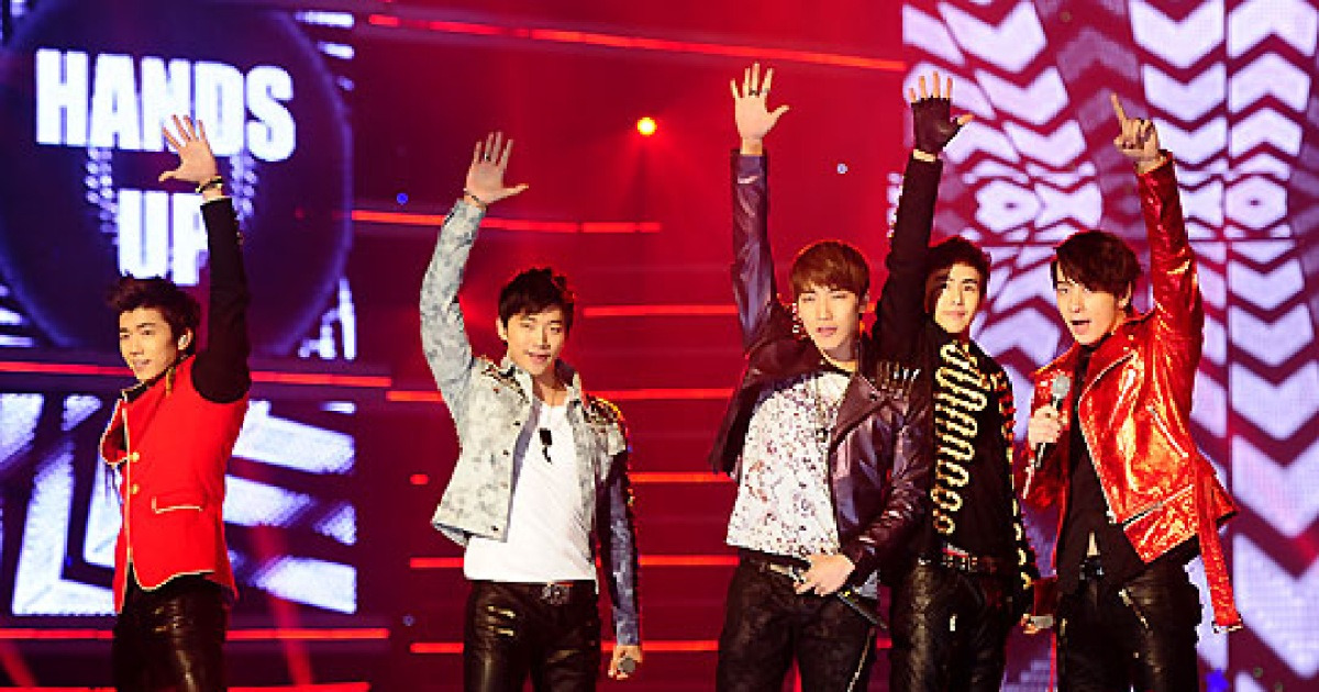 [TD포토] 2PM '오늘은 택연이 없네' (MBC 뮤직페스티벌)