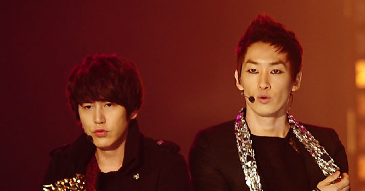 [TD포토] 슈퍼주니어 은혁-규현 '카리스마 대결' (MBC 뮤직페스티벌)