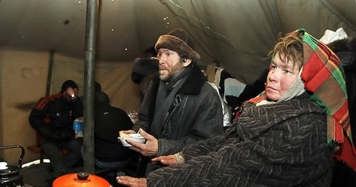 UKRAINE WEATHER HOMELESS PEOPLE