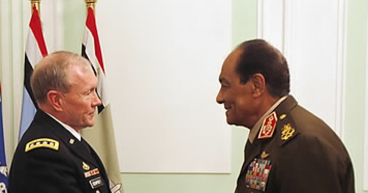 EGYPT US GENERAL DEMPSEY VISIT