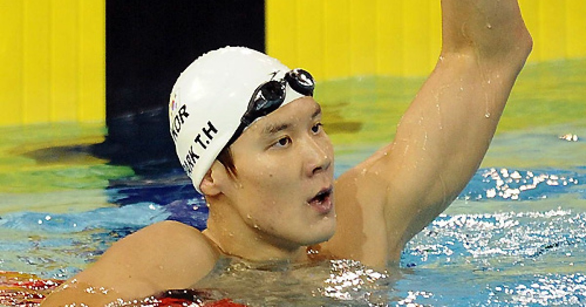 박태환, 호주대회서 6년만에 자유형 1500m 한국신