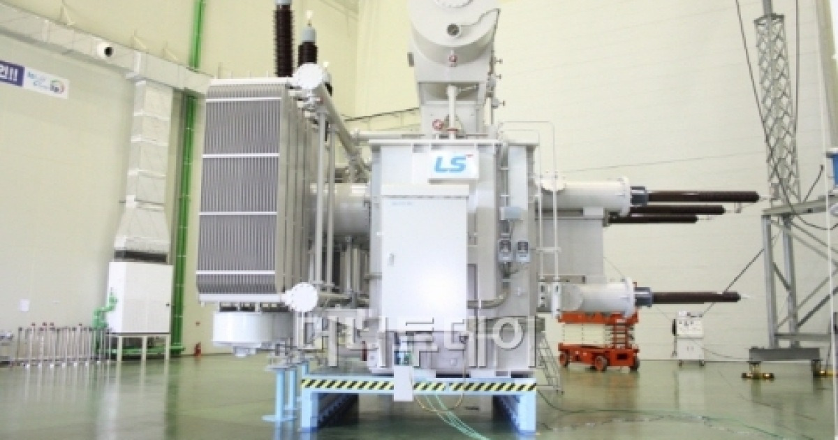 LS산전, 제주에 HVDC 변환용 변압기 설치