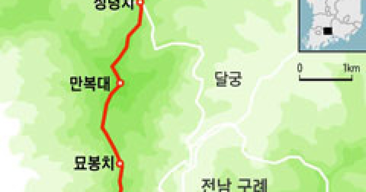 3월의 산―지리산 만복대 능선