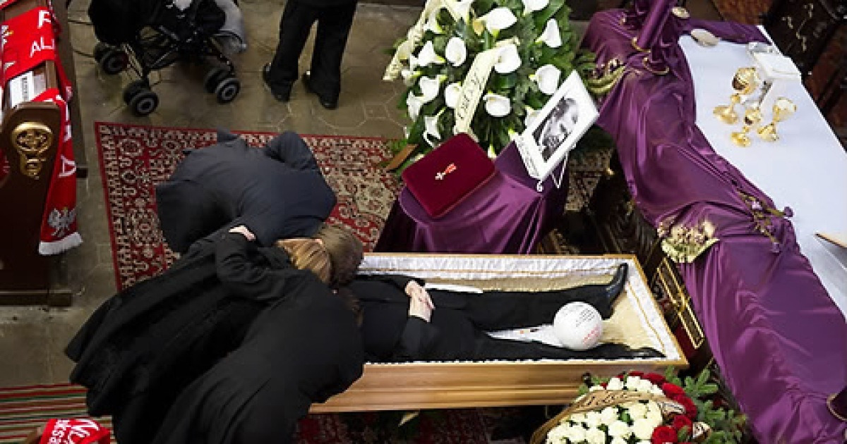 POLAND FUNERAL SOCCER