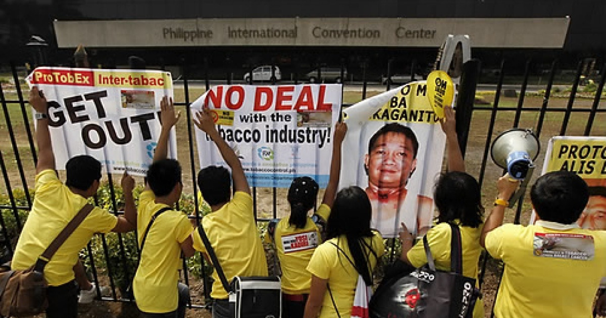 PHILIPPINES ANTI-SMOKING PROTEST