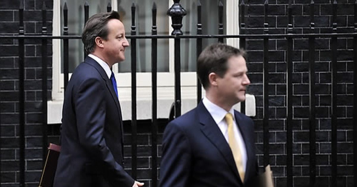BRITAIN CAMERON CLEGG COALITION