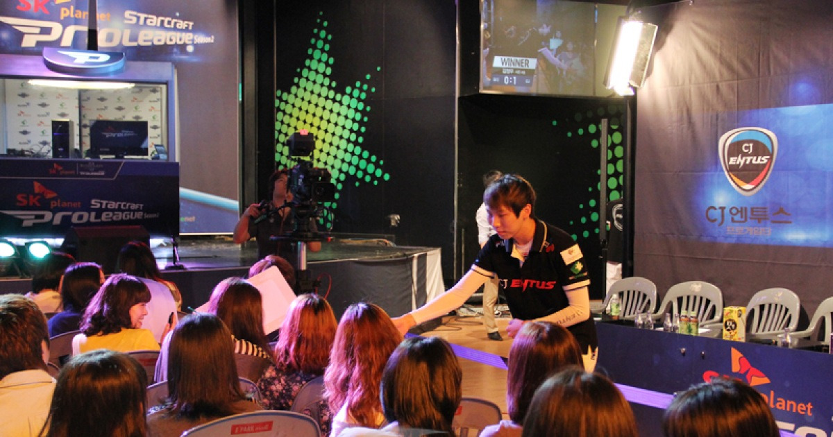 웅진 vs CJ SK플래닛 스타2 프로리그 시즌2 1R 현장스케치