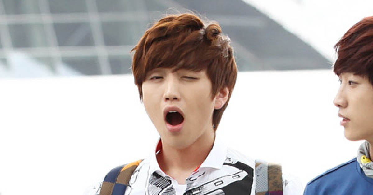 [bnt포토] b1a4 산들, 하품하는 매력남