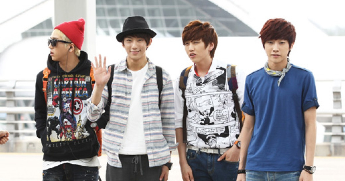 [bnt포토] b1a4 바로-공찬-산들-진영 '출국 전 그들의 자연스러운 모습'