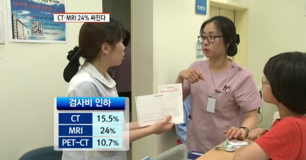CT·MRI 검사비 최대 24% 싸진다