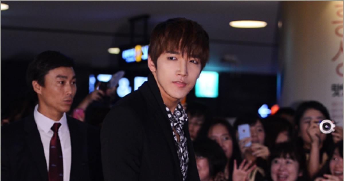 [MD포토] 2PM 준수 '날카롭게 JYP 연기 평가할거에요'