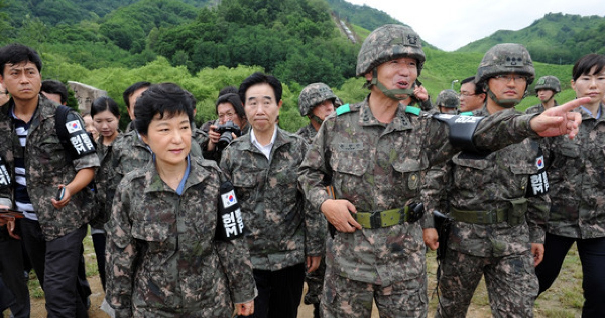 [사진]DMZ지역 방문한 박근혜 전 비대위원장