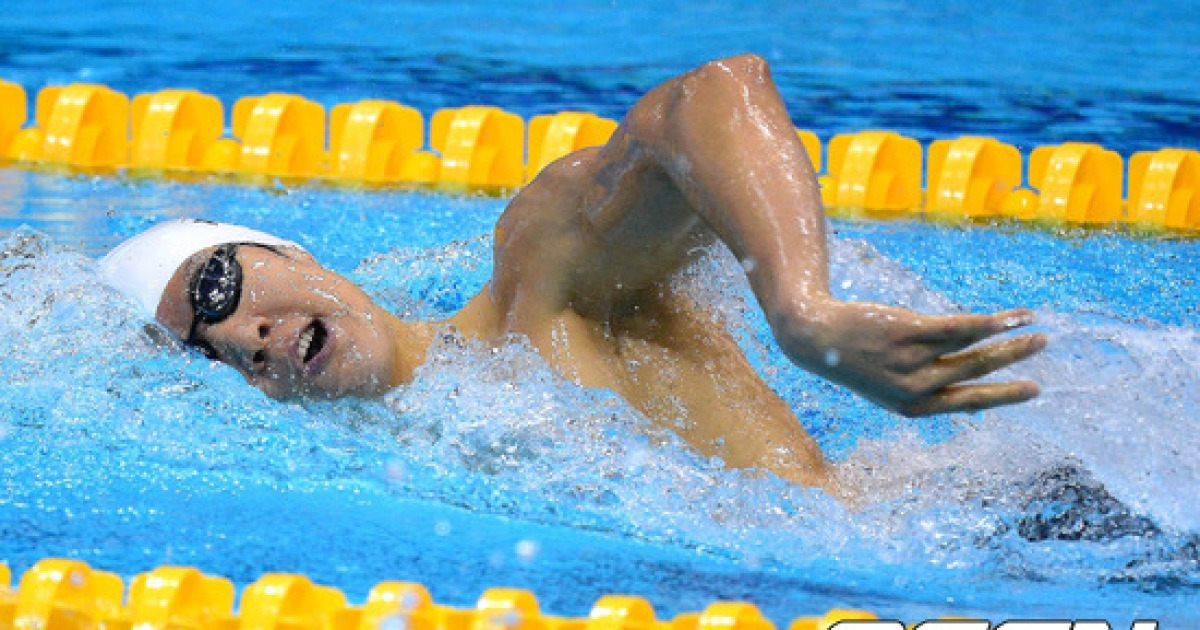 [사진]박태환,'1500m 메달을 향해!'