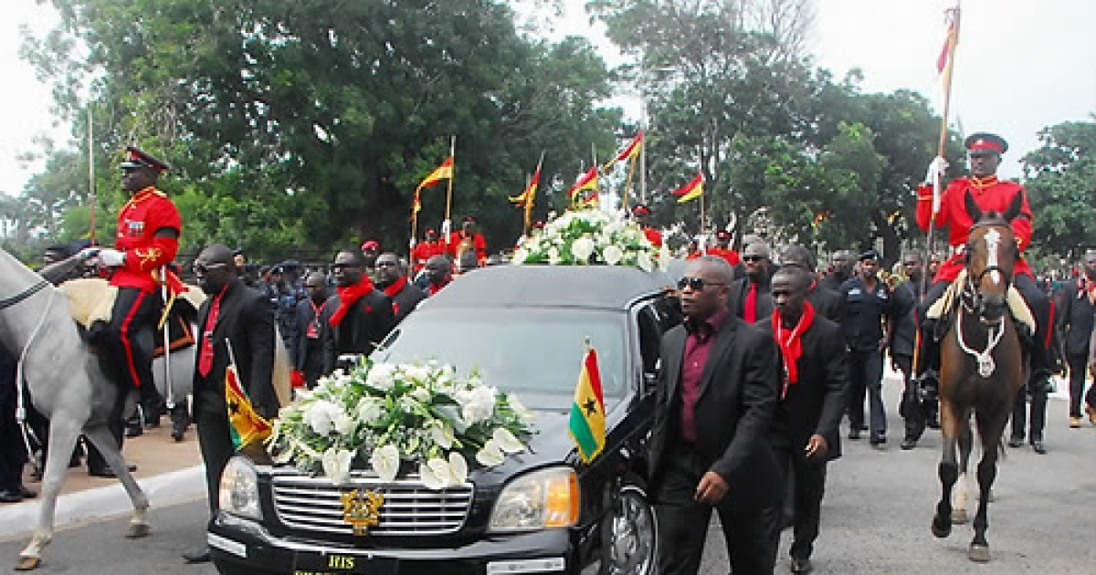 UGANDA POLITICS PRESIDENT MILLS FUNERAL