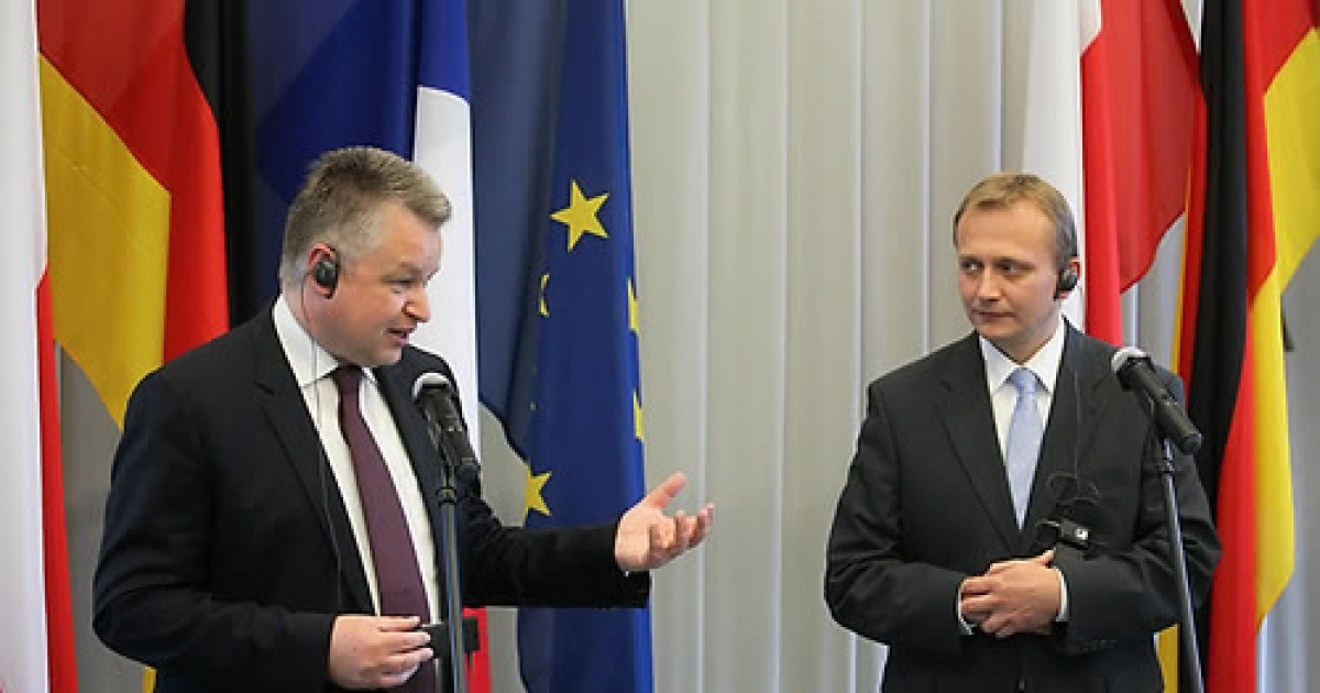 POLAND EUROPEAN MINISTERS WEIMAR TRIANGLE