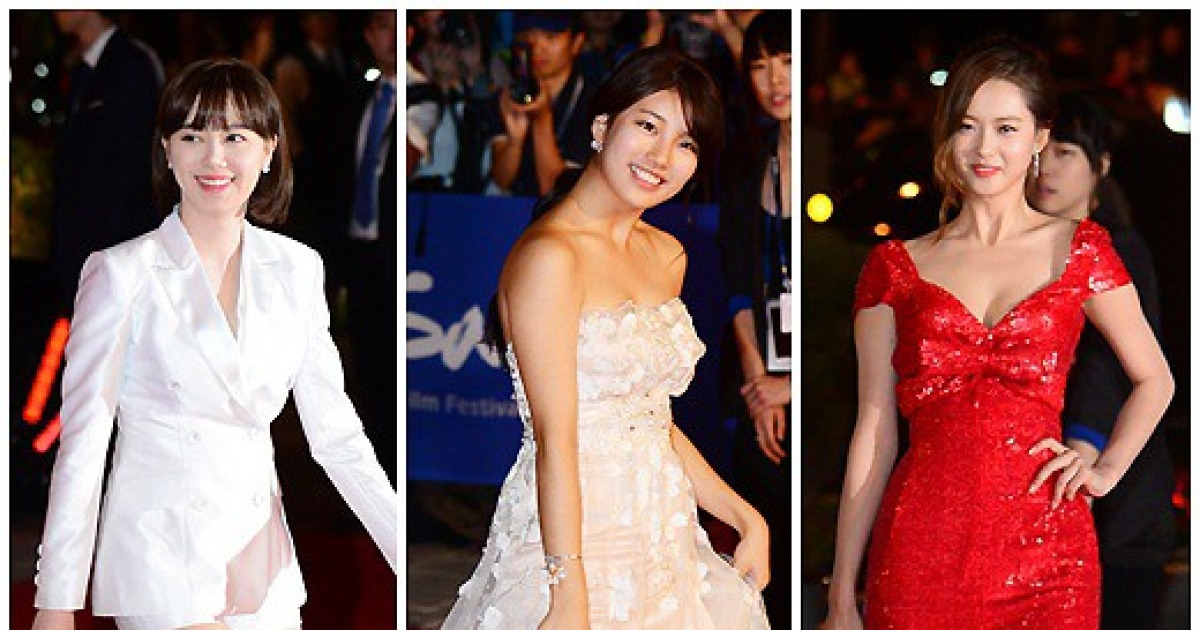 [BIFF 17th] "국민여동생의 반란?"..청순스타, 반전 레드카펫