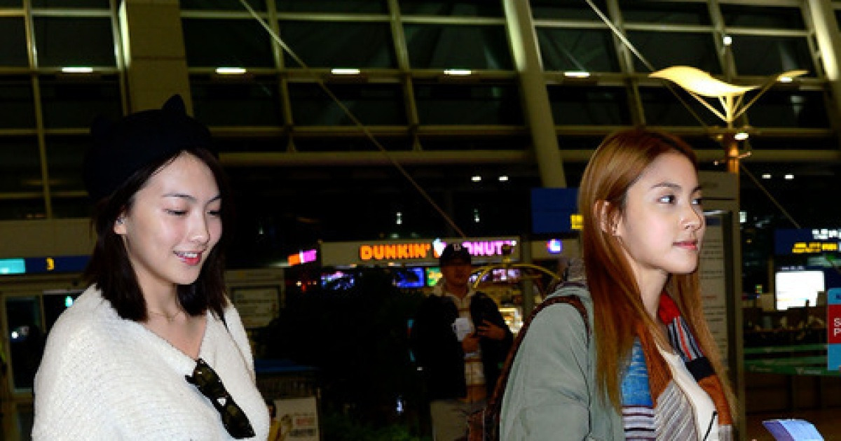 [사진]카라 강지영-박규리,'우리 생얼 미인이에요'