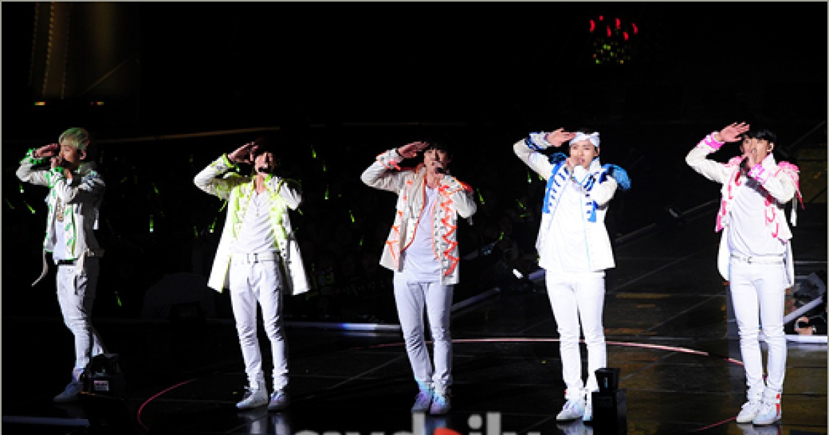 [MD포토] B1A4 '데뷔 첫 단독 콘서트, 떨리네'