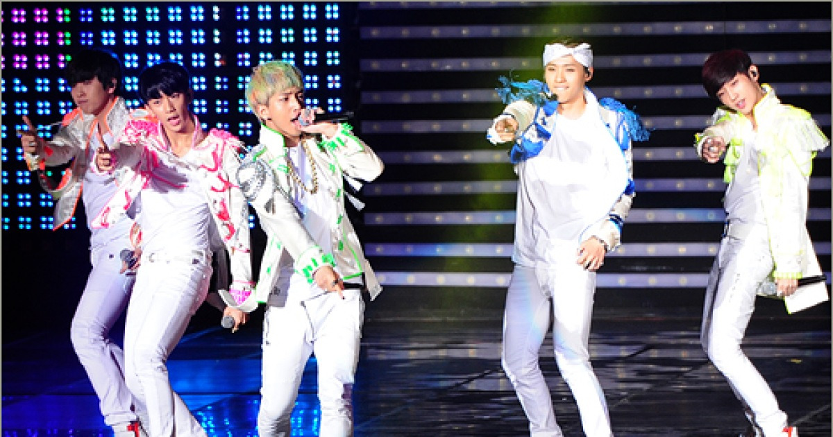 [MD포토] B1A4 '우리의 첫 콘서트'