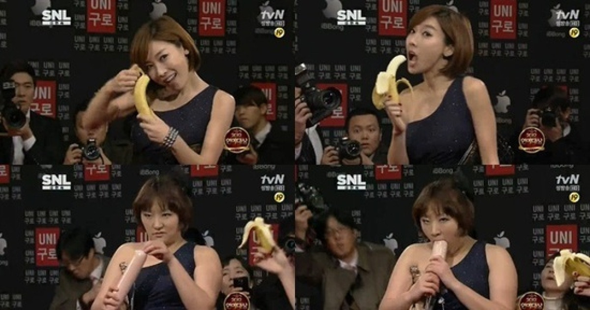 'SNL' 김현숙·곽현화, 소시지vs바나나 '자존심 대결'
